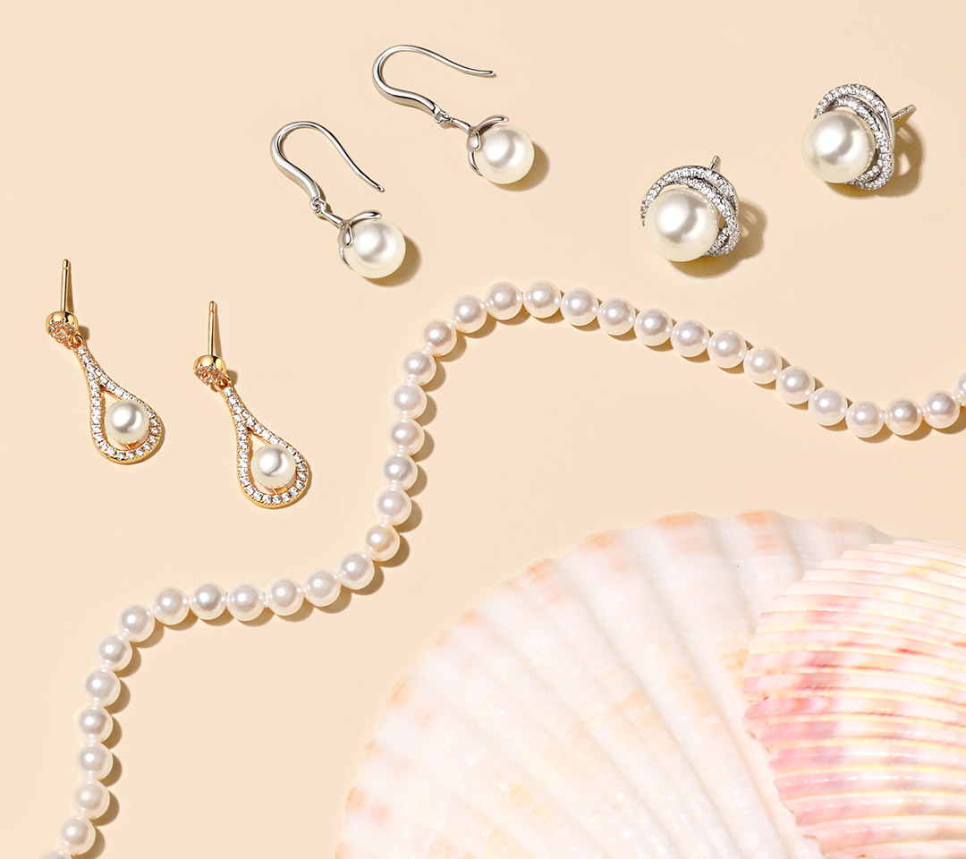 Pearl Earrings, Baroque Pearl Bridal Earrings - HI PEARL Jewelry